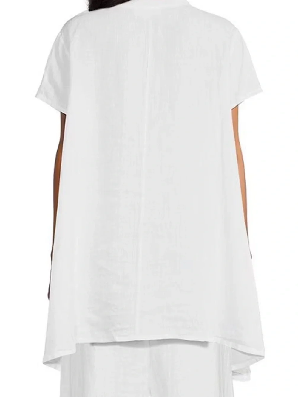 bryn Walker | Tops | Bryan Walker Willa Light Linen Mandarin Collar Cap ...